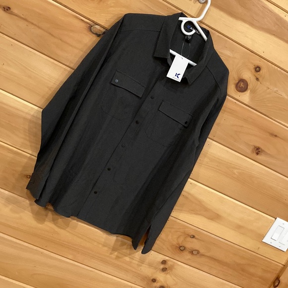 Knoss | Shirts | Nwt Black Knoss Button Down Shirt | Poshmark